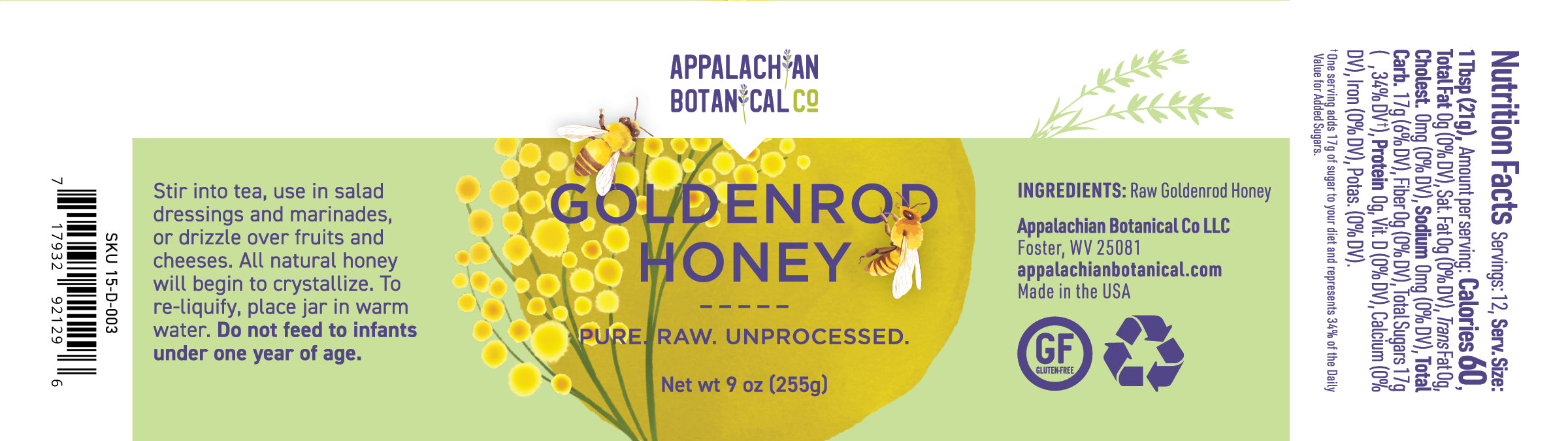 Local Goldenrod Honey | Sweet & Natural – Appalachian Botanical Co.