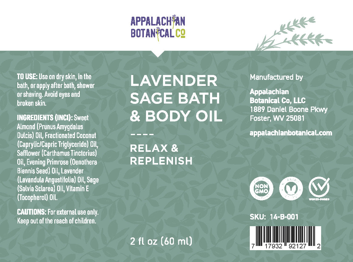 Lavender Sage Bath & Body Oil – Appalachian Botanical Co.